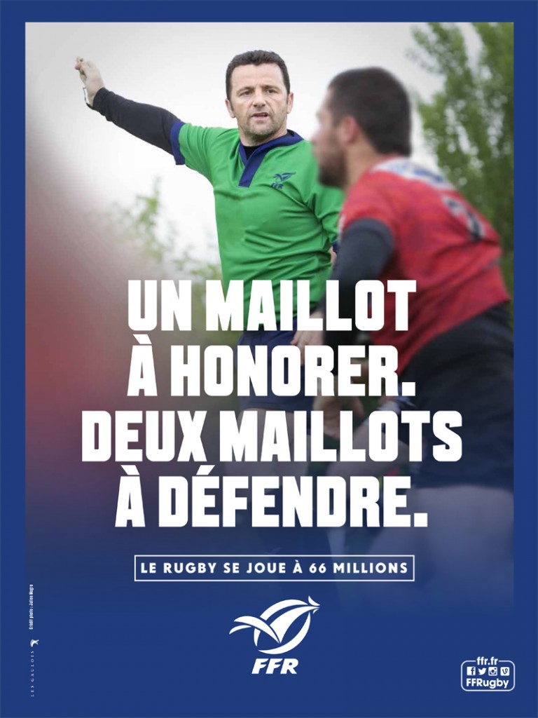 La FFR lance sa campagne de communication "le rugby se joue à 66 millions" avec l'agence Les Gaulois
