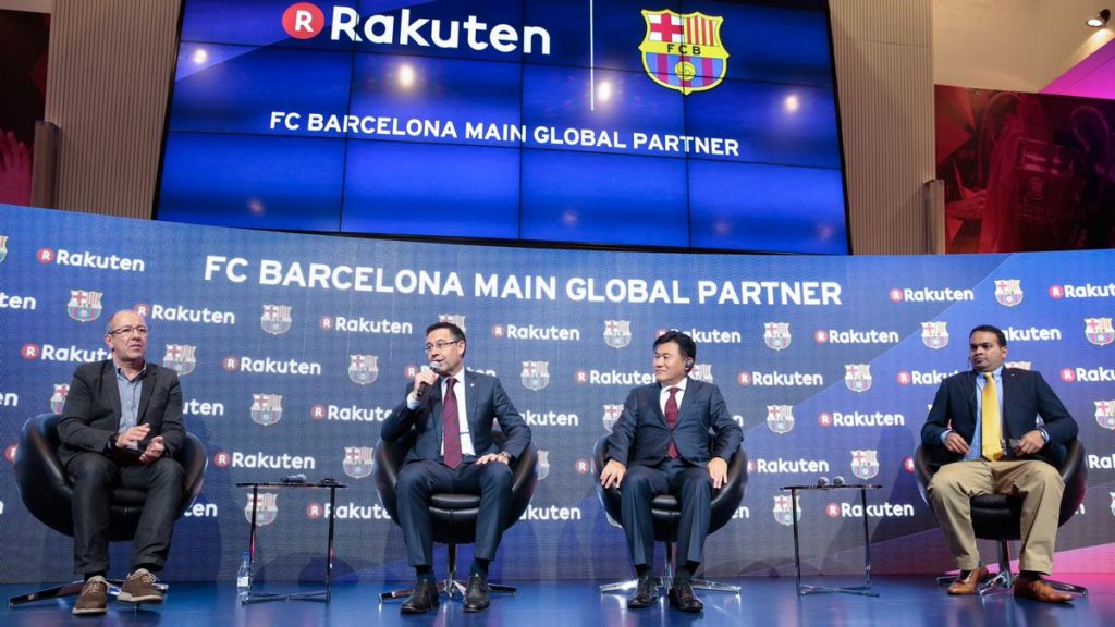 Rakuten nouveau sponsor maillot du FC Barcelone et Partenaire Global ...
