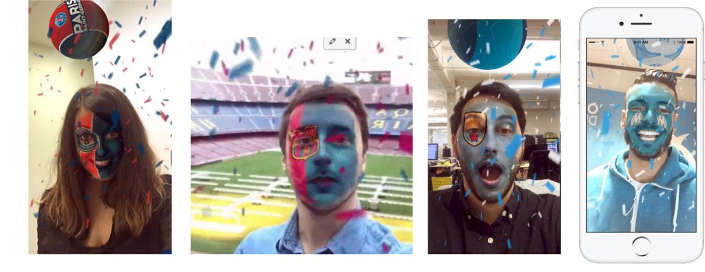 Des filtres Snapchat aux couleurs des plus gros clubs de foot européens ...