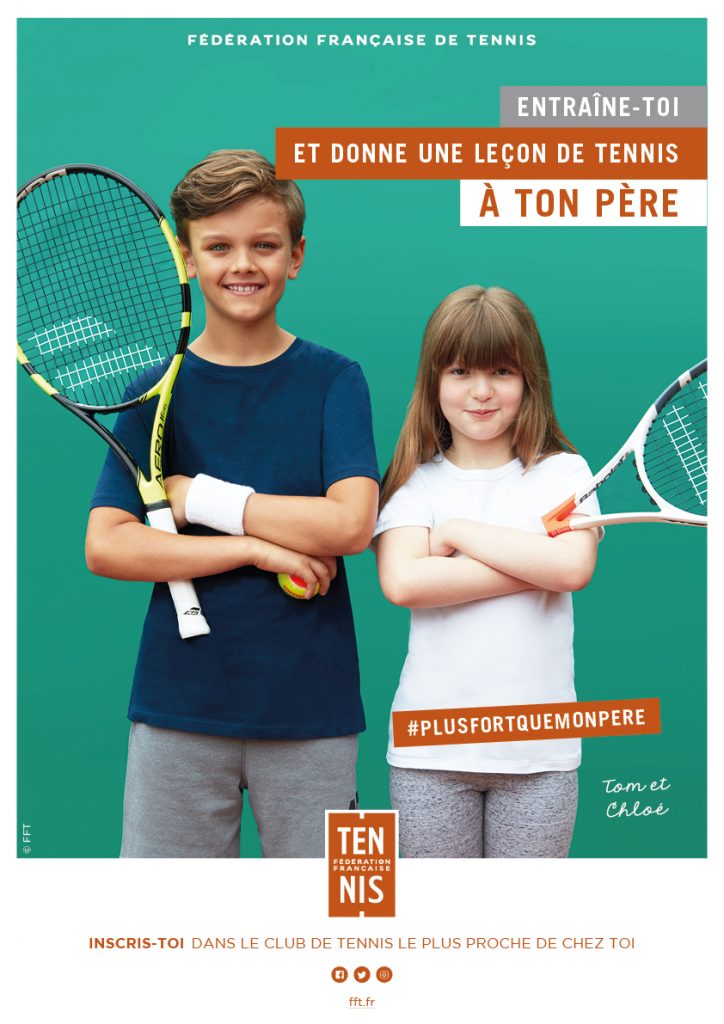 La FFT lance sa campagne de rentrée avec "Donne une leçon de tennis à ...