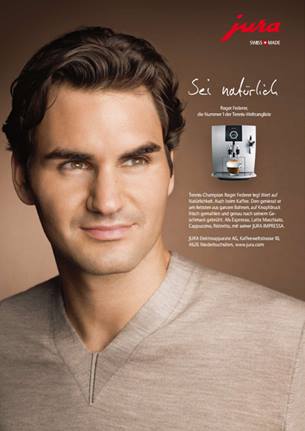 Roger Federer dans la dernière publicité des machines à café Jura ...
