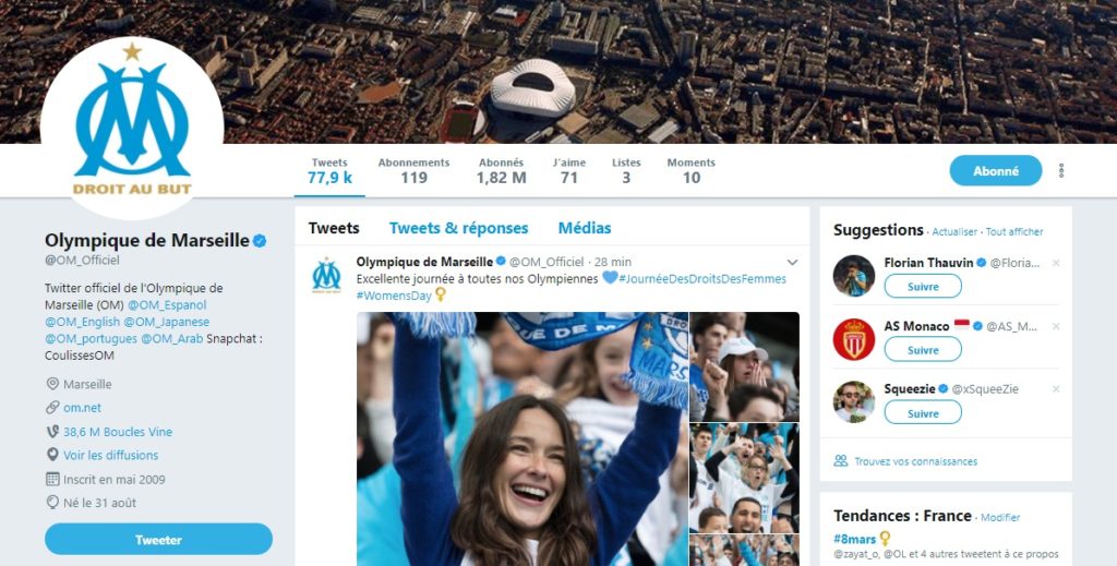 Le compte Twitter de l'OM suspendu - "La LFP n'y est pour rien, nous ...