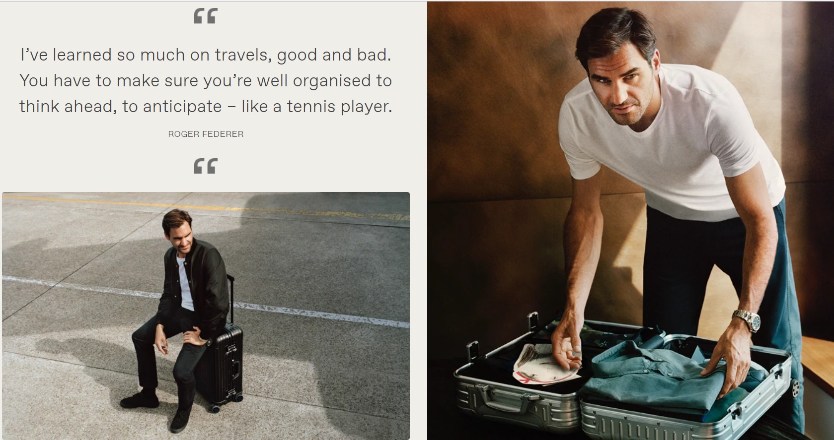 Rimowa nouveau partenaire de Roger Federer - Sport Buzz Business