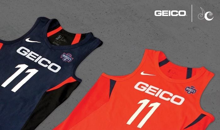 NBA - Geico sponsor maillot des Washington Wizards - Sport Buzz Business