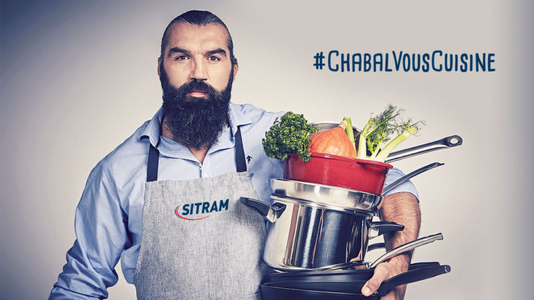 Les ustensiles de cuisson Sitram s'offrent l'image de Sébastien Chabal ...