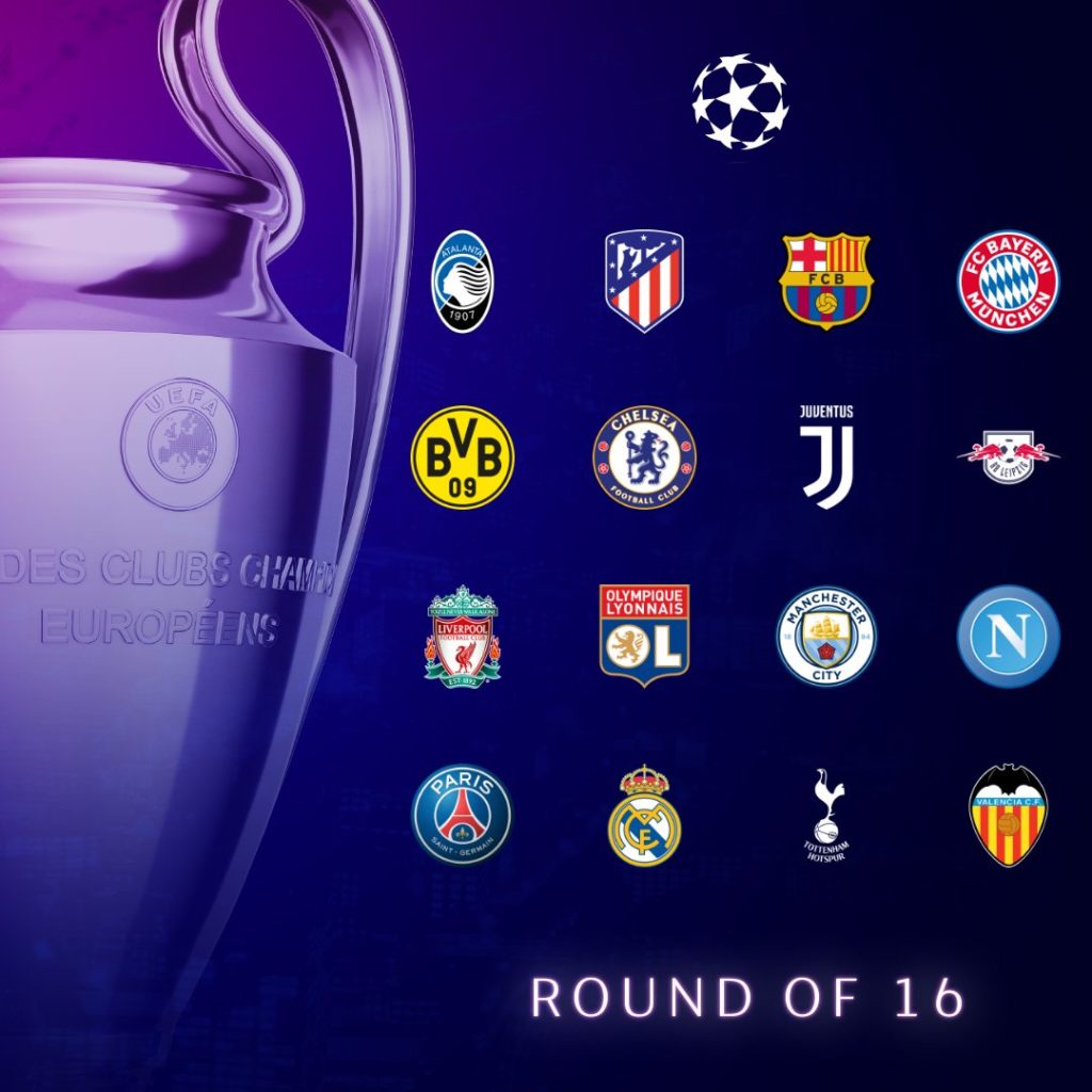 6 équipementiers différents pour les 1/8e de finale de l'UEFA Champions League 2019-2020 - Sport ...