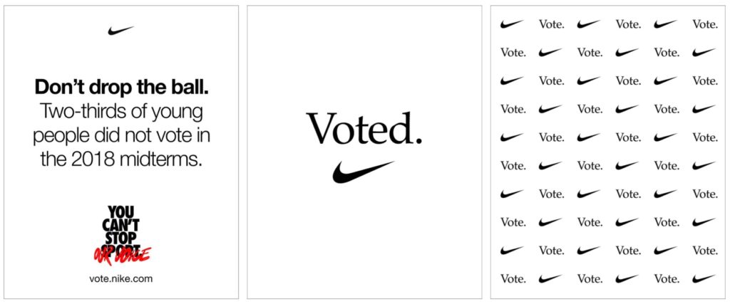 Nike prend la parole autour de l'élection présidentielle américaine ...