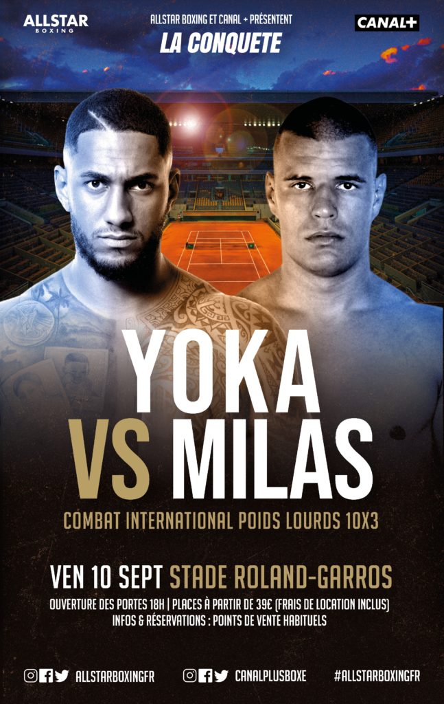 Boxe - Roland-Garros accueille le combat entre Tony Yoka et Petar Milas ...