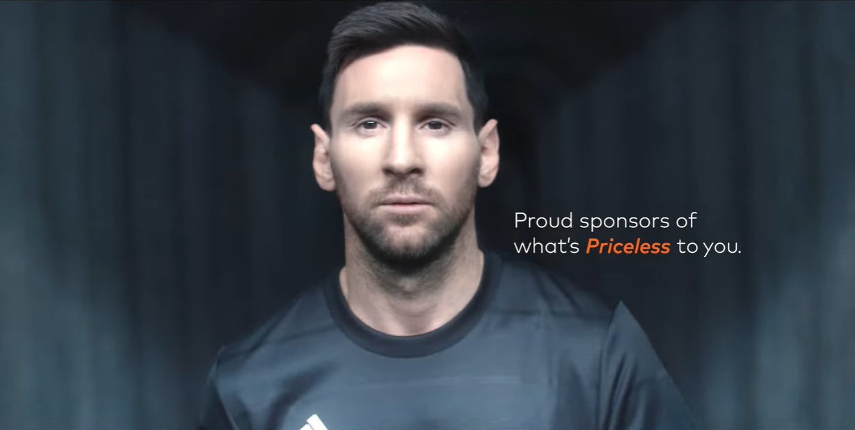 Mastercard dévoile sa nouvelle publicité avec un Lionel Messi actuel et ...
