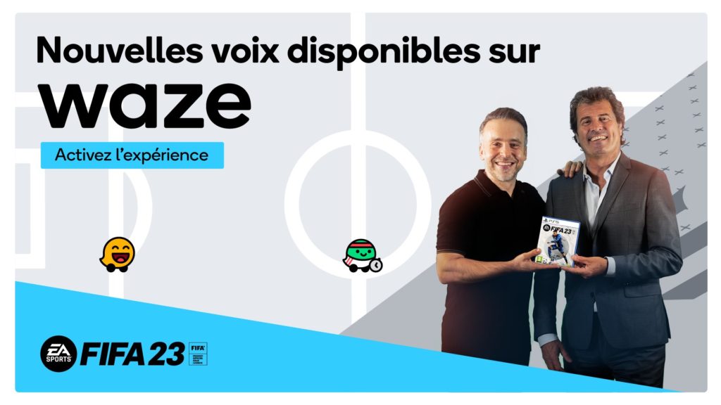 Waze vous offre les voix des nouveaux commentateurs du jeu FIFA 23 ...