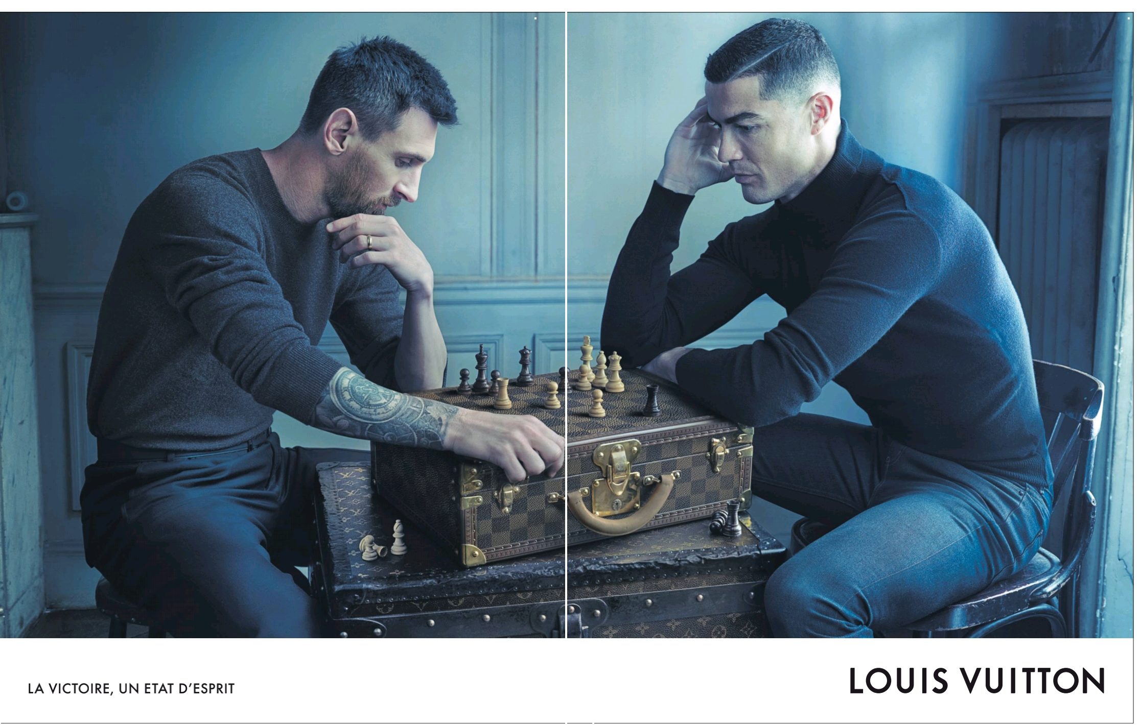 Louis Vuitton réunit Lionel Messi et Cristiano Ronaldo dans une ...