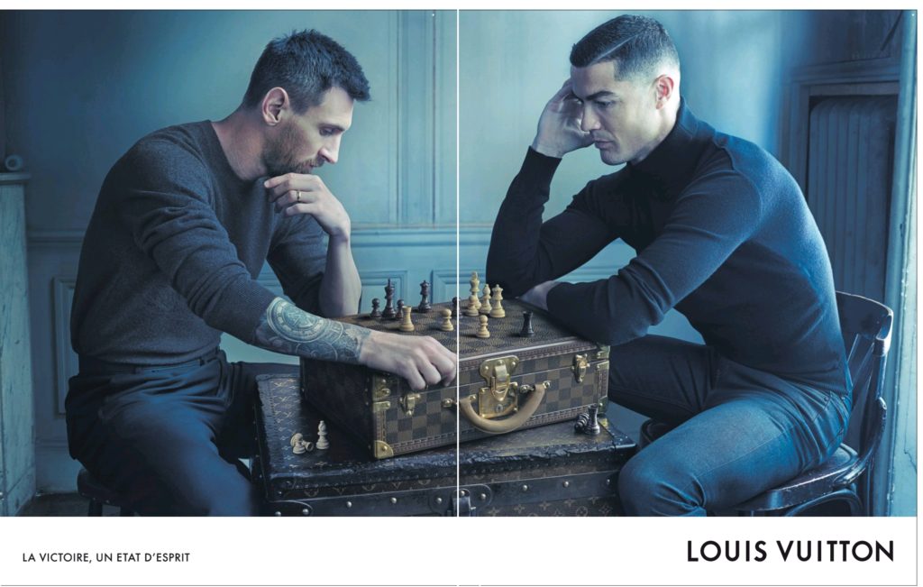 Louis Vuitton réunit Lionel Messi et Cristiano Ronaldo dans une campagne publicitaire à l ...