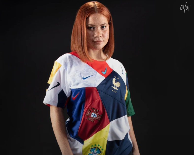 Nike célèbre la Coupe du Monde de football Qatar 2022 avec un maillot ...