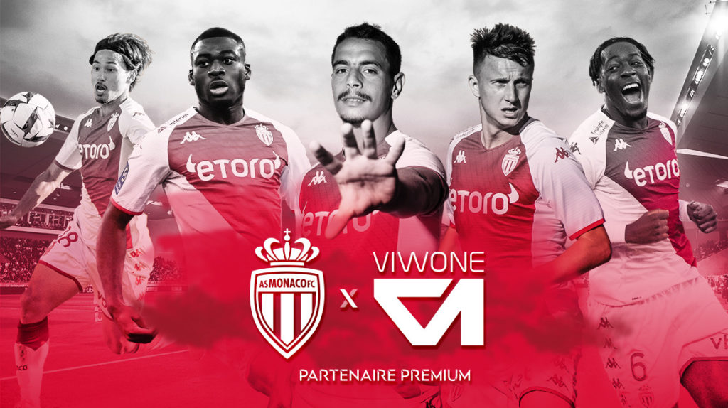 Viwone nouveau sponsor maillot dos de l'AS Monaco - Sport Buzz Business