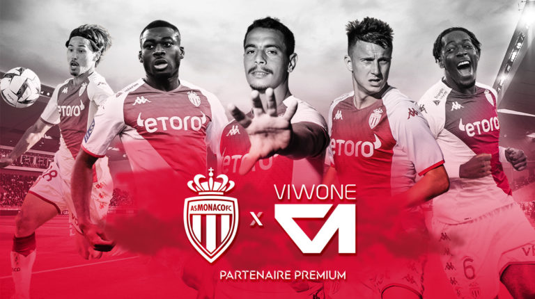 Viwone nouveau sponsor maillot dos de l'AS Monaco - Sport Buzz Business