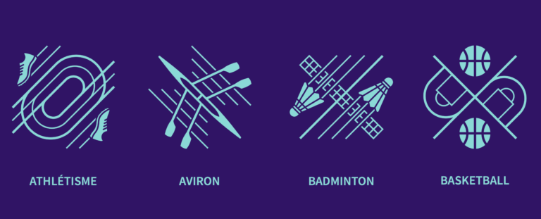 Paris 2024 dévoile le logo des disciplines (pictogrammes) et le look visuel des JO - Sport Buzz ...