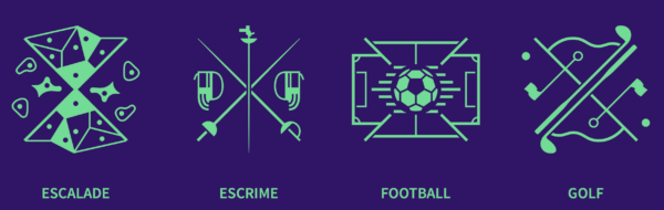 Paris 2024 dévoile le logo des disciplines (pictogrammes) et le look visuel des JO - Sport Buzz ...