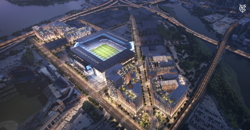 MLS - New York City FC dévoile quelques visuels de son nouveau stade à ...