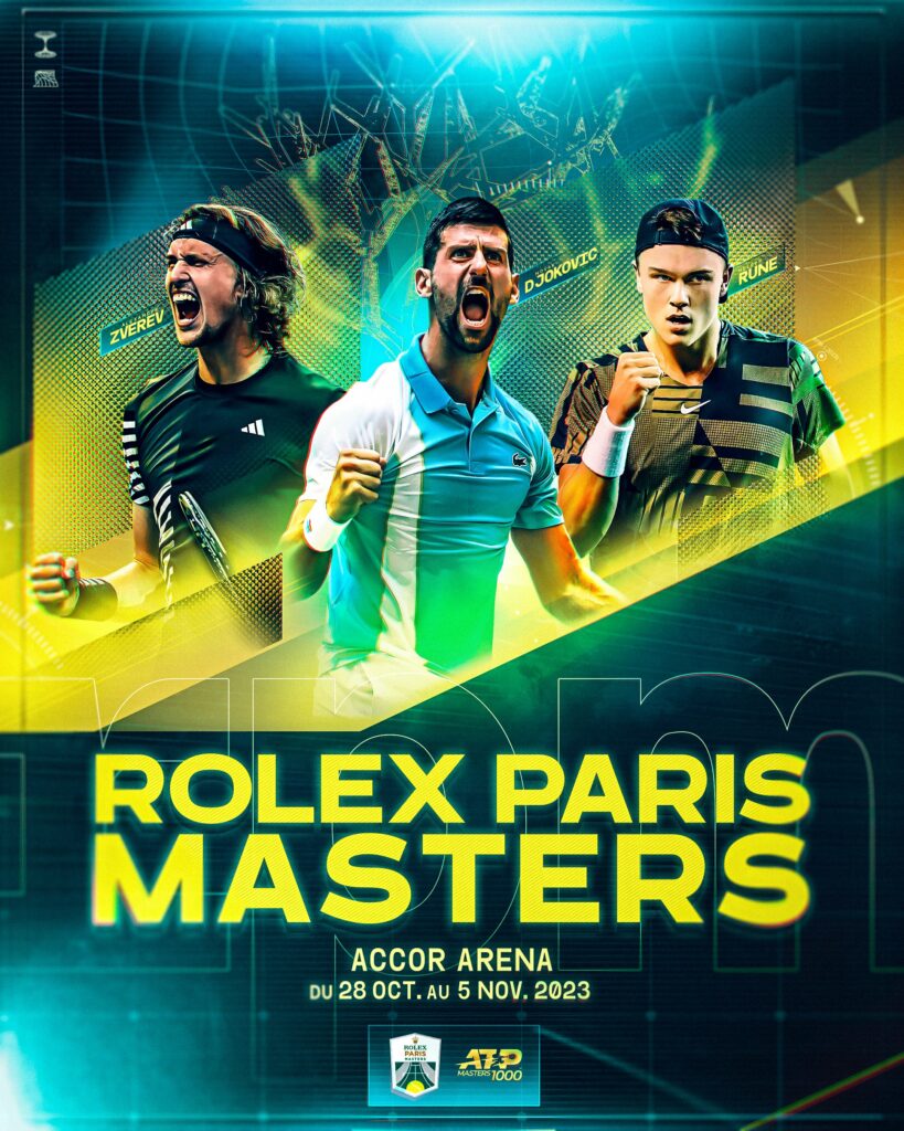 Tennis - Le prize money et les 15 sponsors du Rolex Paris Masters 2023 - Sport Buzz Business