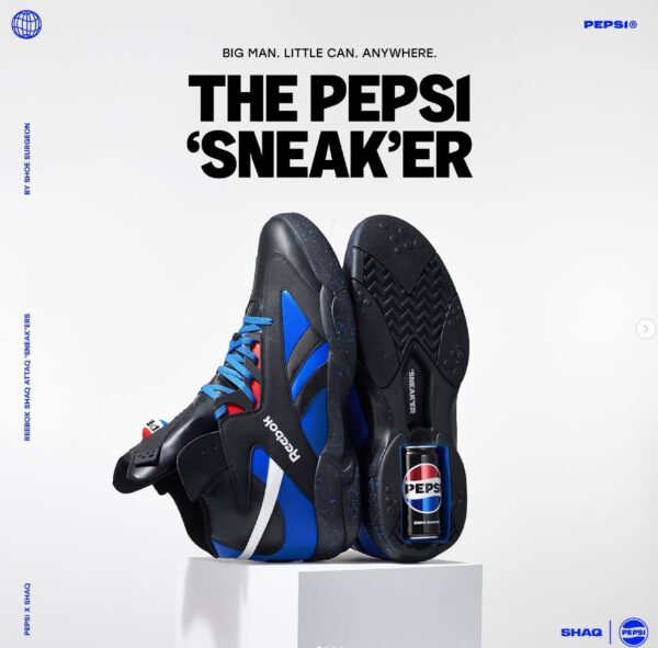 Pepsi dévoile une Reebok Pump capable de transporter une mini canette ...