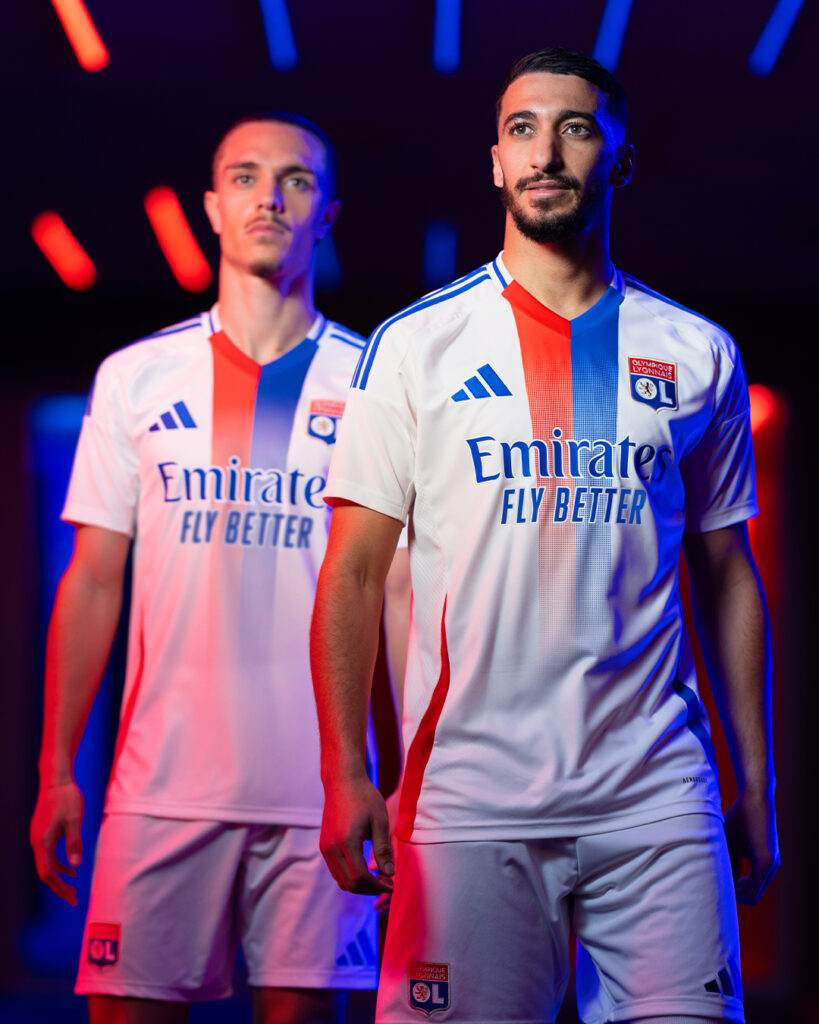 adidas dévoile le nouveau maillot domicile 2024-2025 "entre Rhône et Saône" de l'Olympique ...