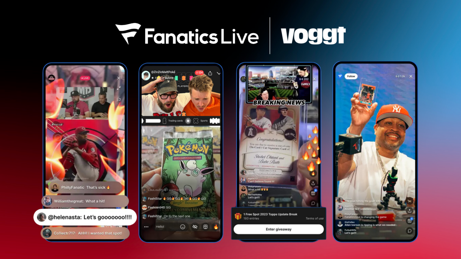 Interview : Fanatics Live rachète la plateforme de live shopping vidéo "Voggt" co-fondée par 3 ...