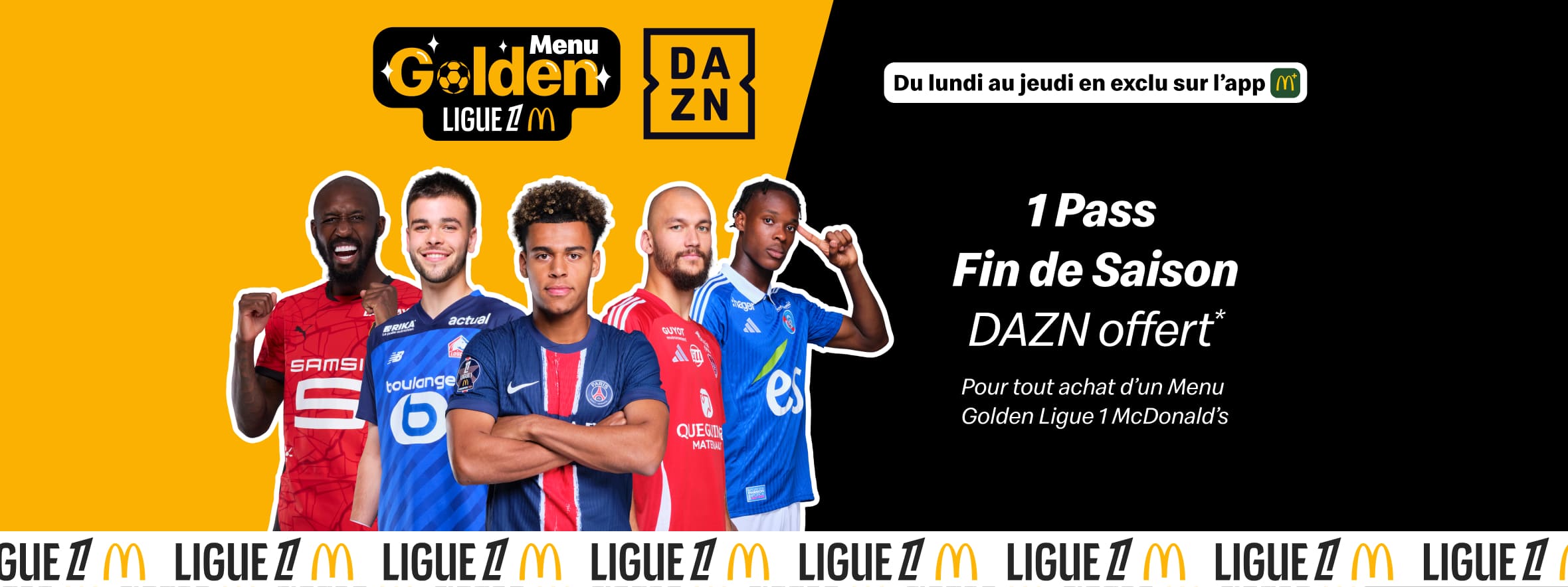 DAZN lance une offre très séduisante avec McDonald's pour suivre la Ligue 1