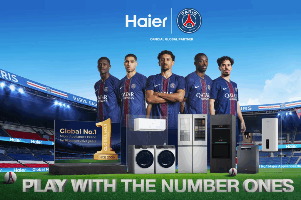 PSG : Haier devient Partenaire Officiel jusqu’en 2028 - Sport Buzz Business